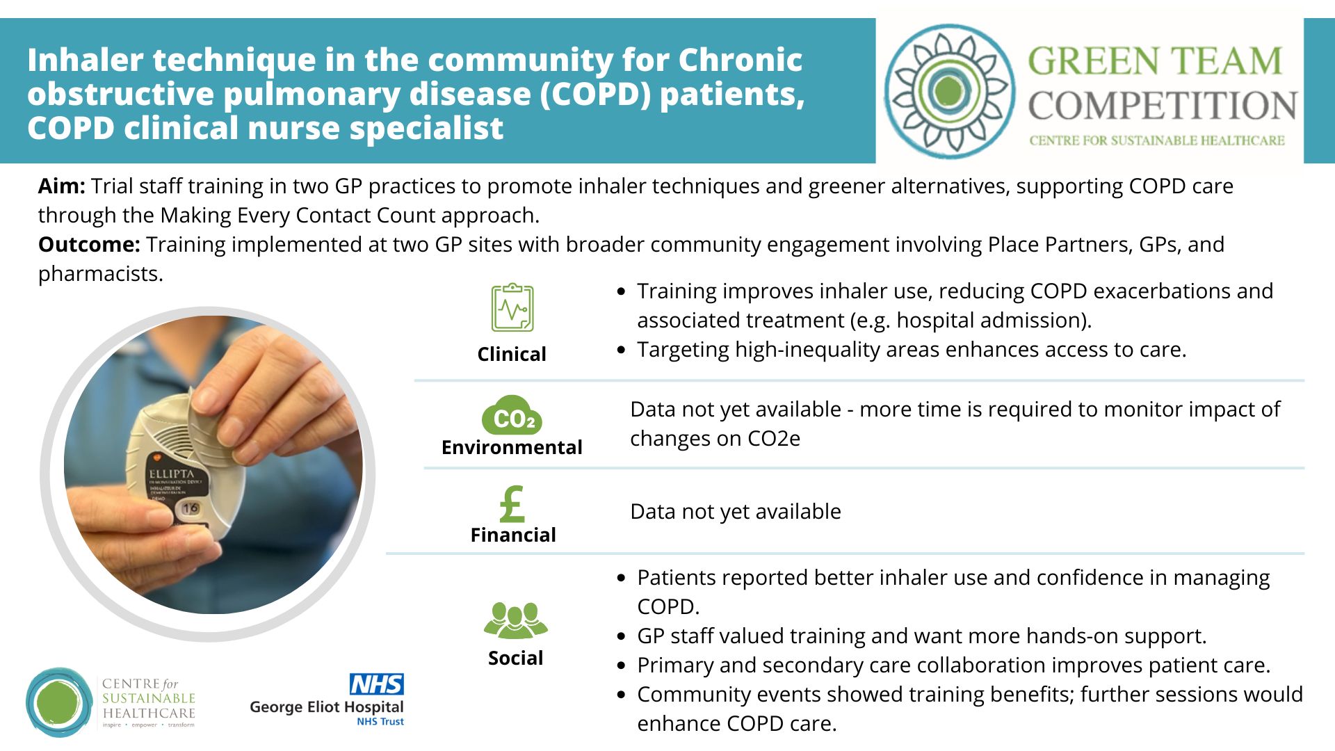 Inhaler technique in the community for COPD patients | Sustainable ...